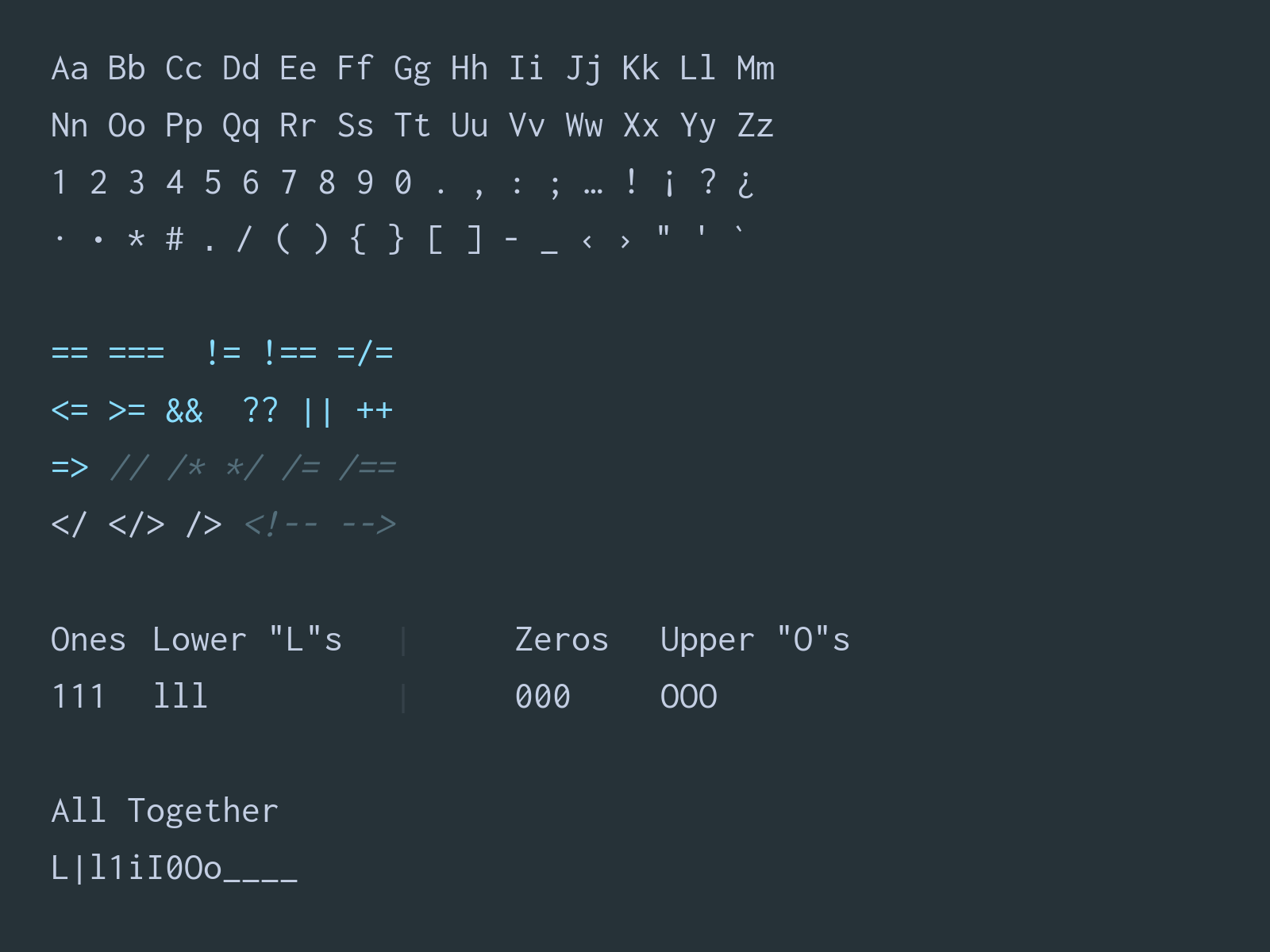 Coding Fonts — Inconsolata on CSS-Tricks