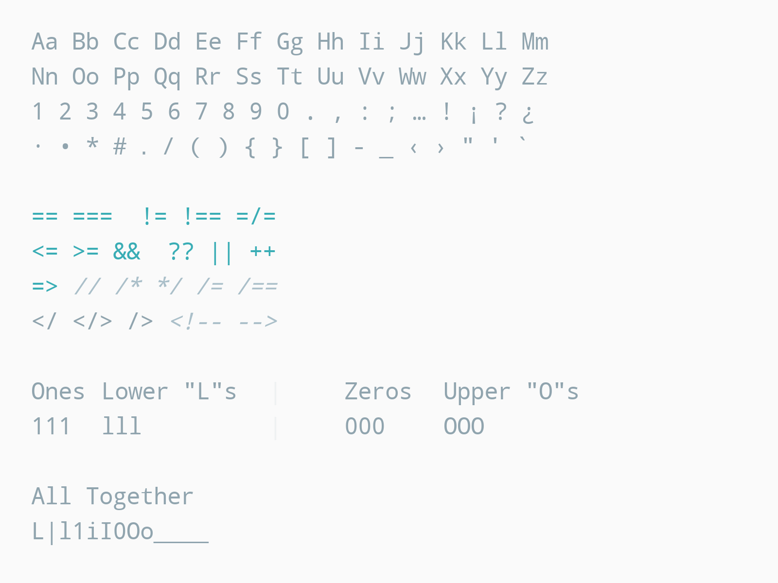 Coding Fonts — Noto Mono on CSS-Tricks